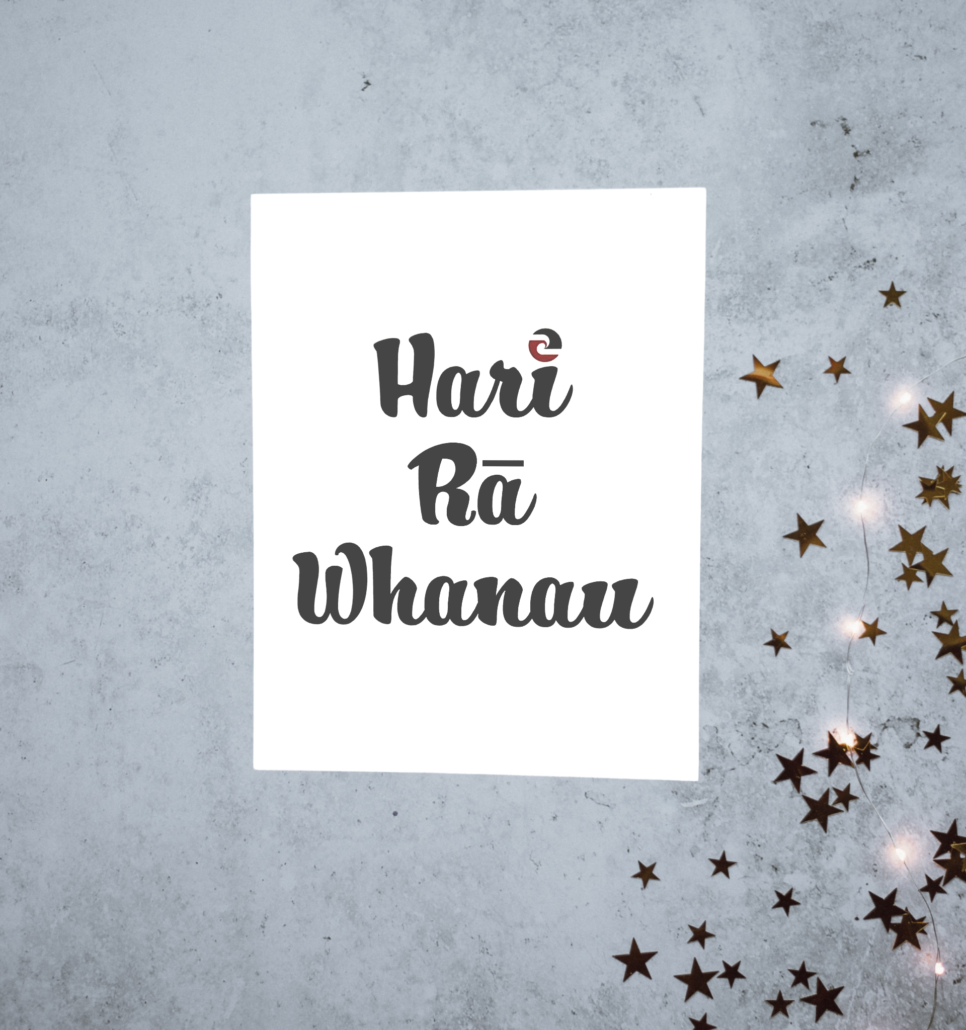 Arohanui, Nga Mihi & Hari Ra Whanau Postcard set - TINO RANGATIRATANGA